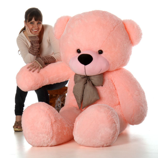 6ft Giant Life Size Pink Teddy Bear Lady Cuddles