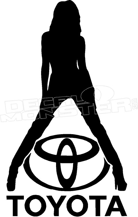 Toyota Hot Girl 2 Decal Sticker