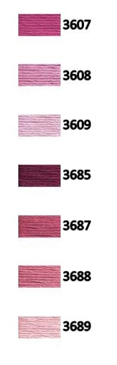DMC Floss 3607-3689