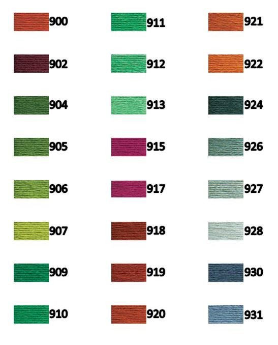 DMC Floss 900-931