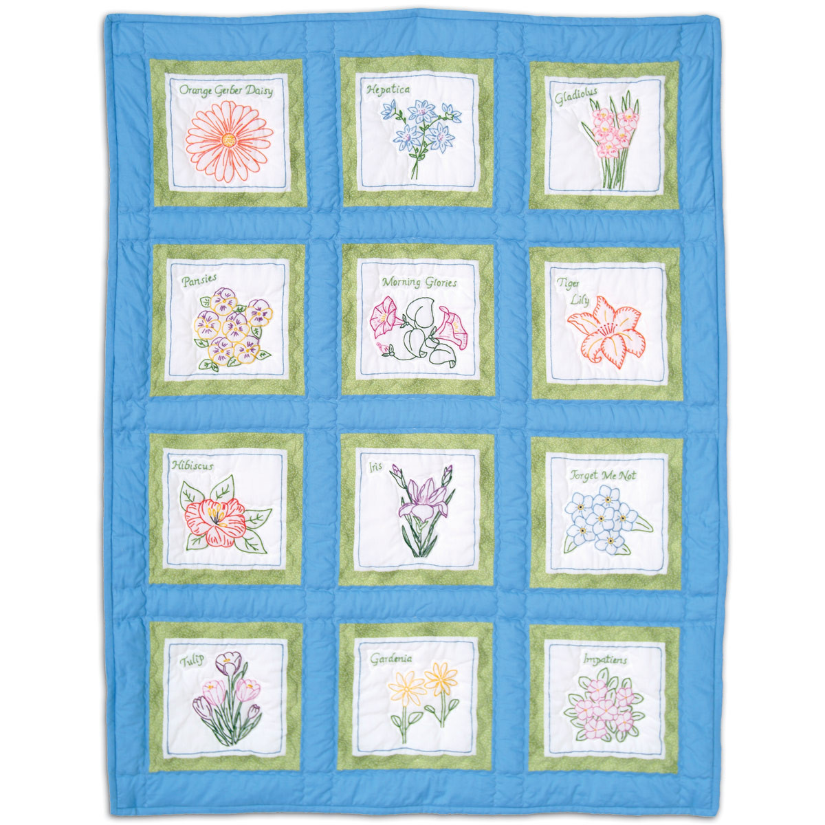 Flowers Theme Quilt Blocks