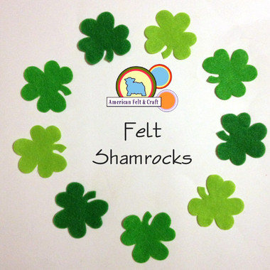 Felt Shamrocks - American Felt & Craft