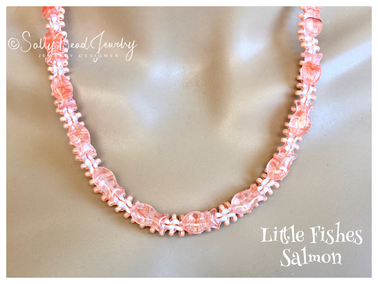 Little Fishes - Salmon - Pru Style - Sally Bead Jewelry