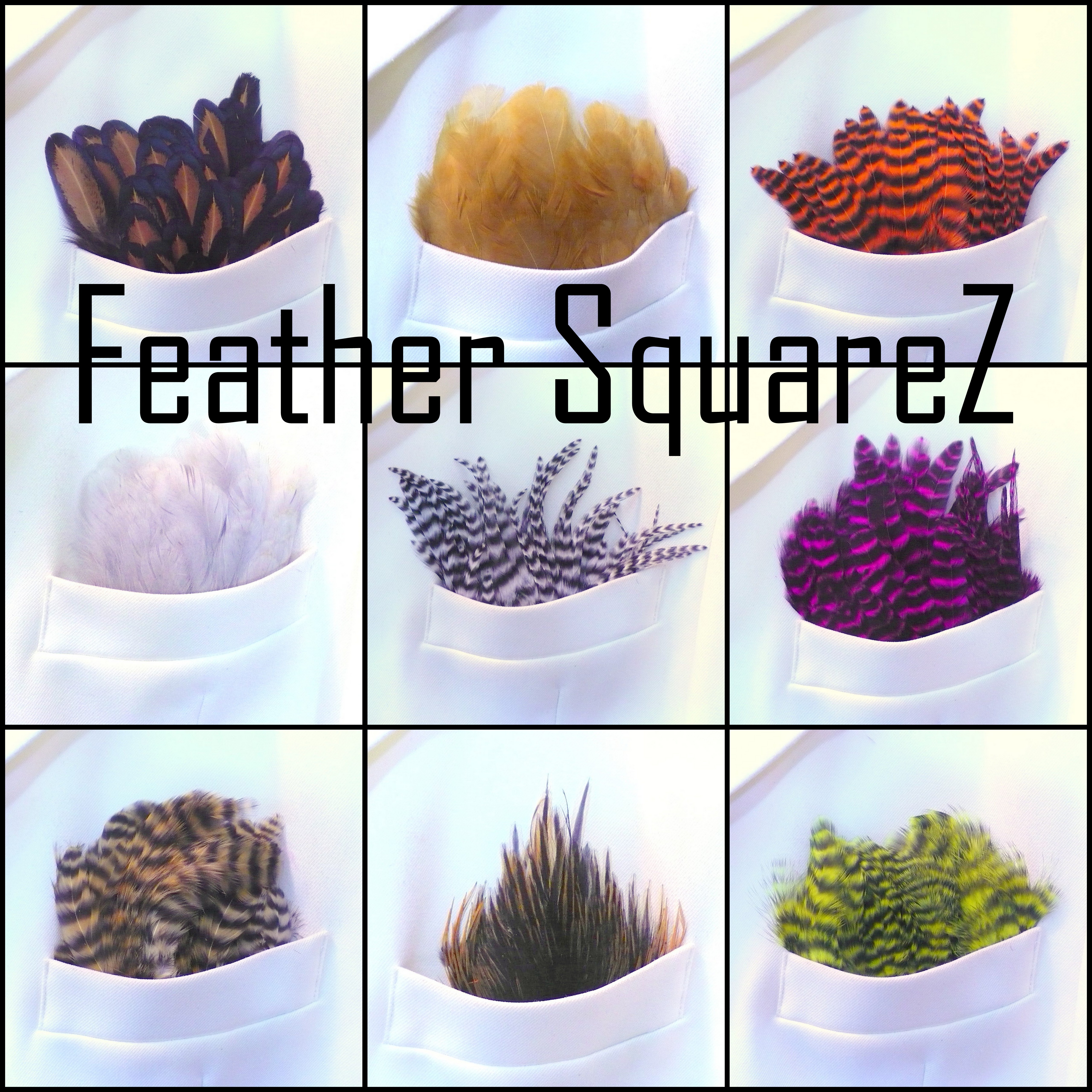 FEATHER SQUAREZ - PocketSquareZ