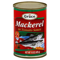 Grace Jack Mackerel in Tomato Sauce 15oz - Caribbean Supercenter