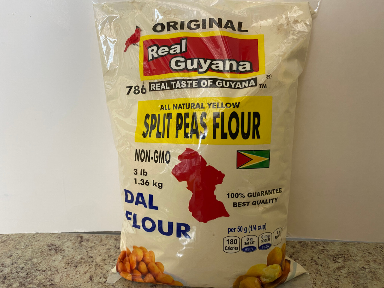 Real Guyana Split Peas Flour 3lbs - Caribbean Supercenter
