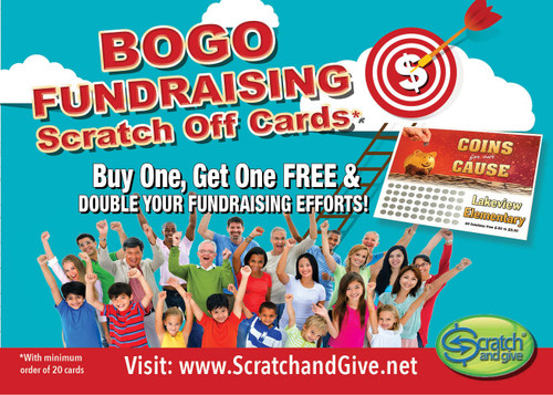 Custom Fundraising Ideas | Scratch off Cards | Fundraising Scratchers ...