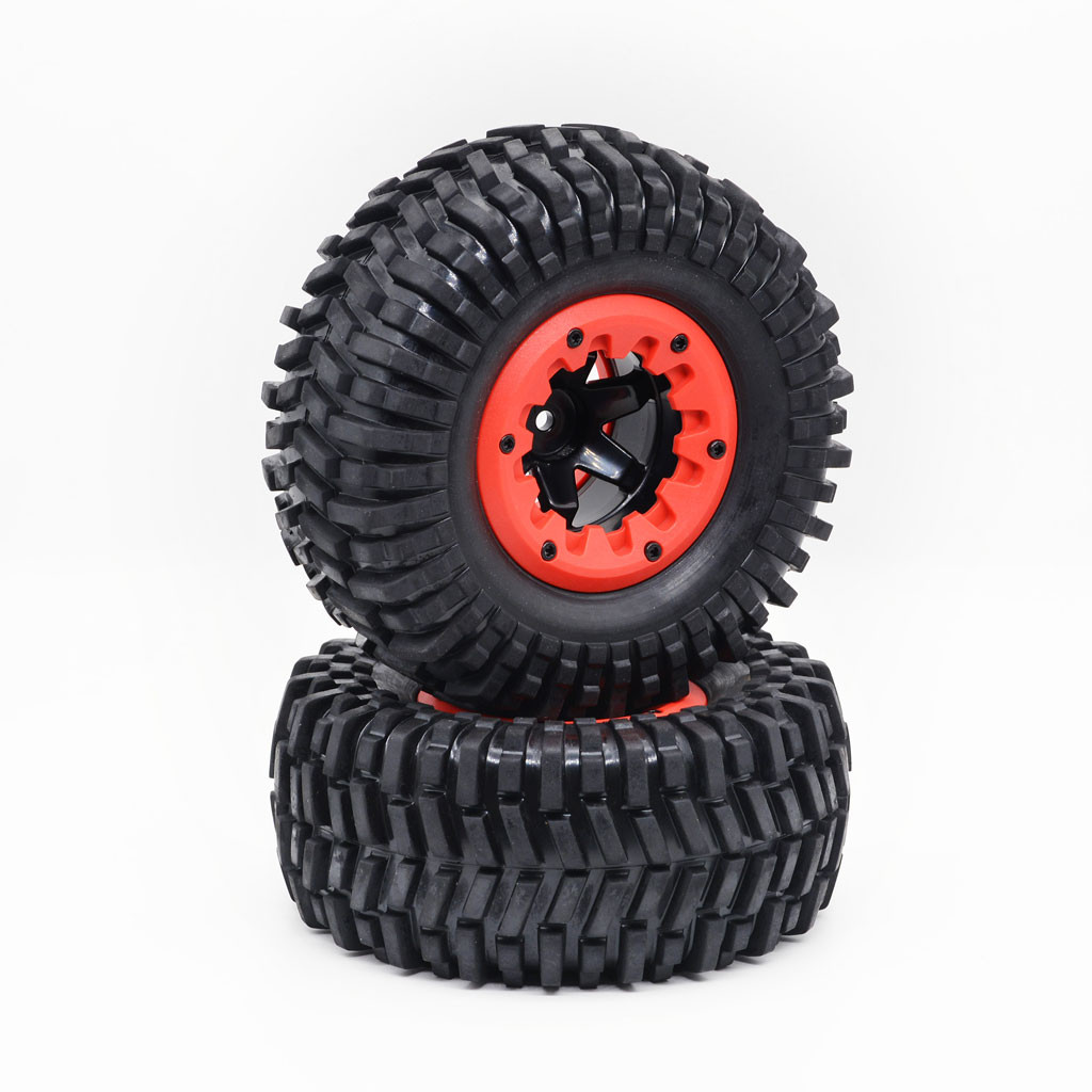 ZD Racing 7544 128*65mm DBX-10 wheels tire set Red for 1/10 DBX-10 ...