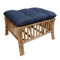Brighton Footstool - Teak - Hamptons Coastal Style Furniture