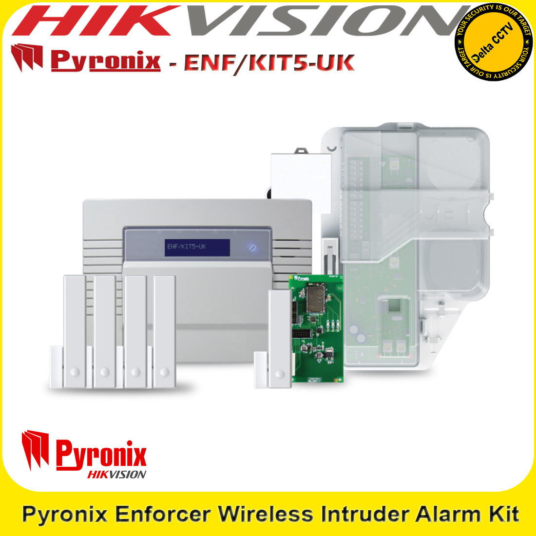 Pyronix Enforcer Wireless Intruder Alarm Kit - ENF/KIT5-UK