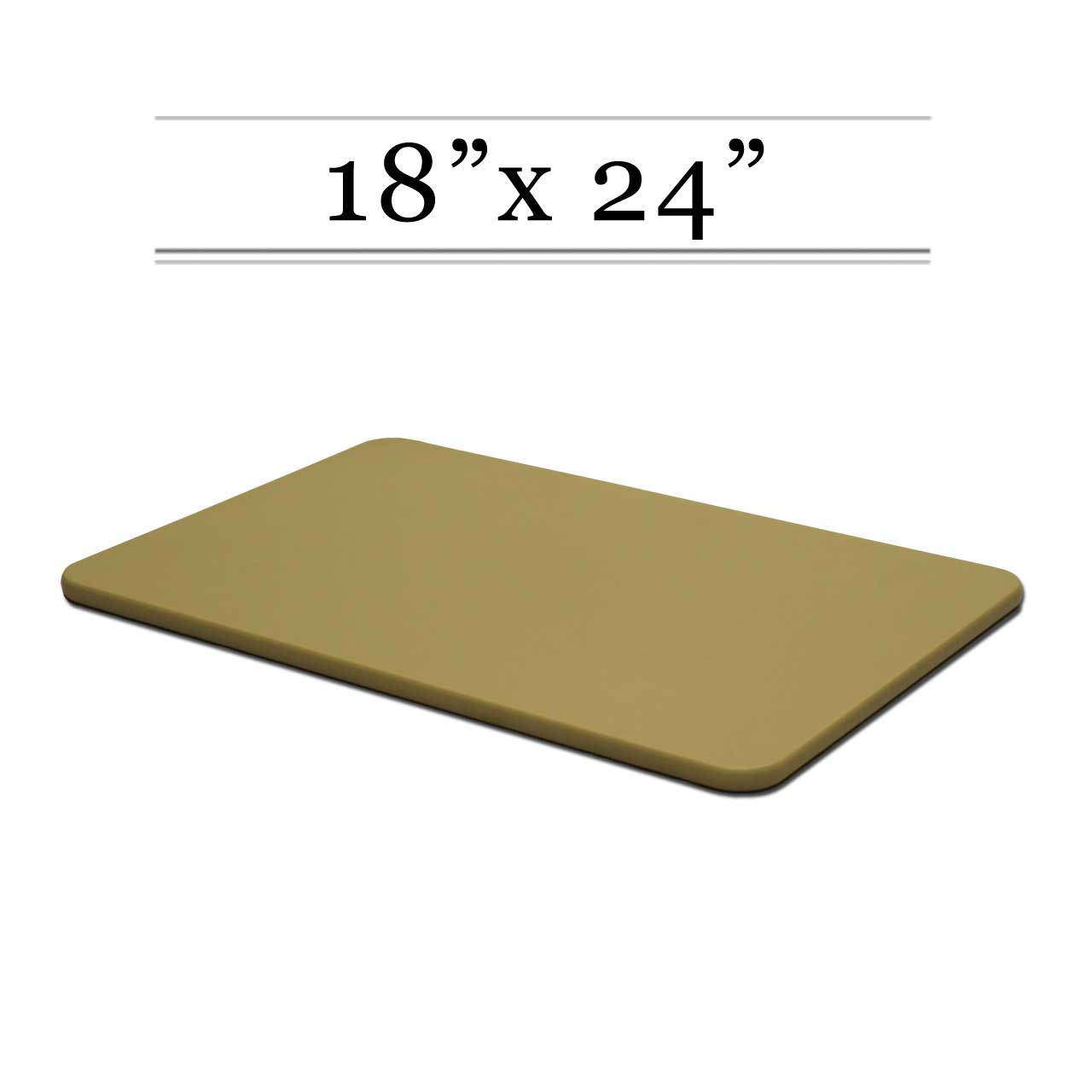 18 x 24 Tan Cutting Board NSF FDA USDA Approved Cutting Board Company Commercial Quality Plastic and Richlite Custom Sized Cutting Boards