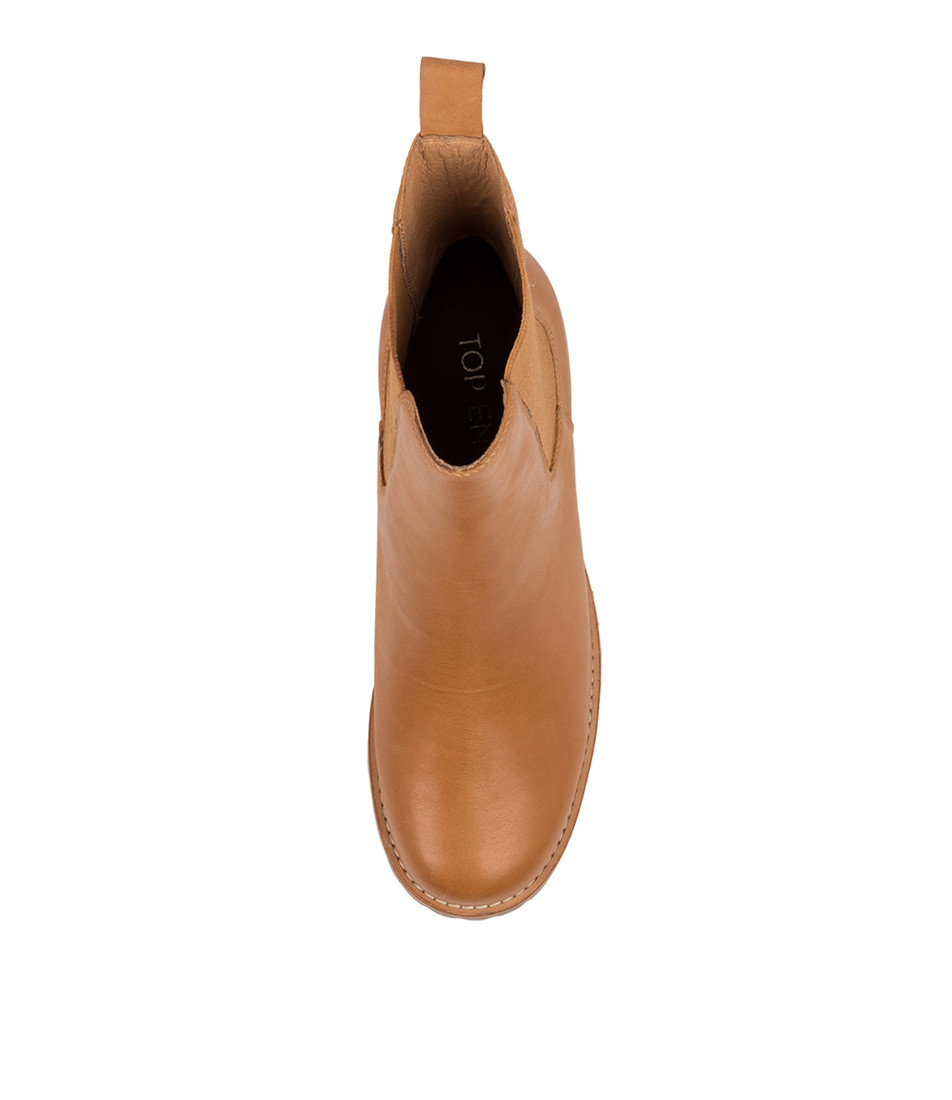 NEENA Boots in Tan Leather - Top End Shoes