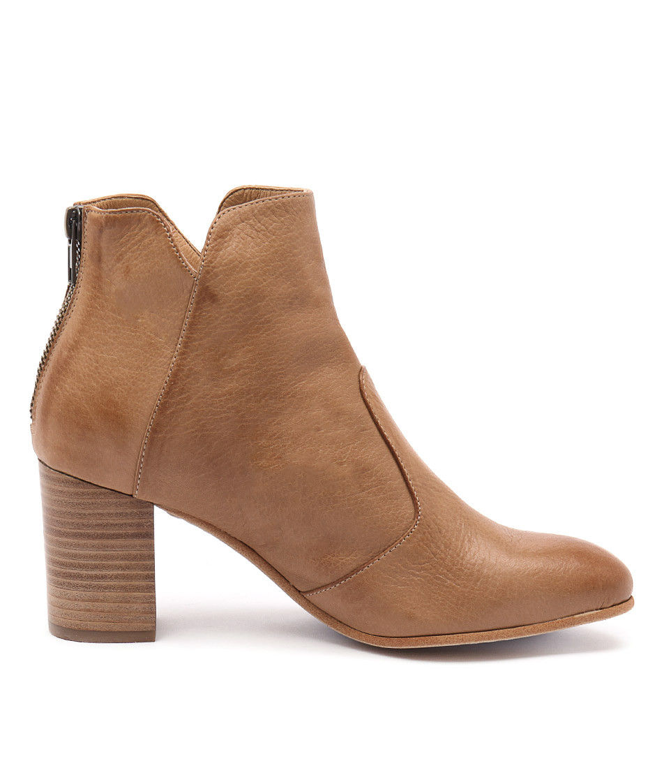 UPCLIMB Ankle Boots in Dark Tan Leather - Top End Shoes