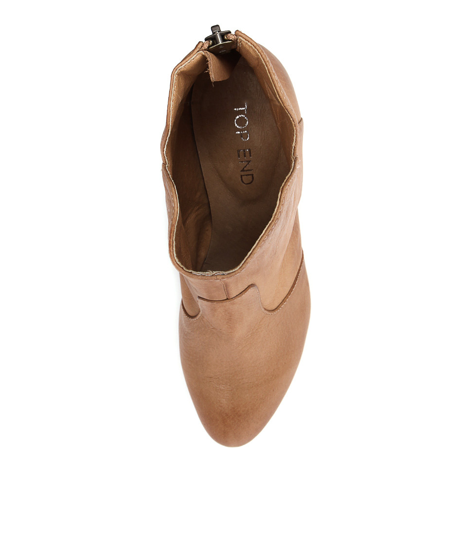 UPCLIMB Ankle Boots in Dark Tan Leather - Top End Shoes