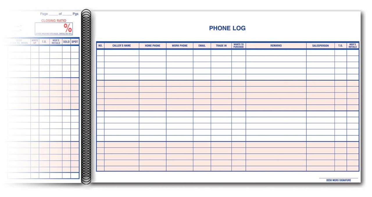 Today's UPs Log Book / Phone Log / Customer Contact Log (50 sheets ...