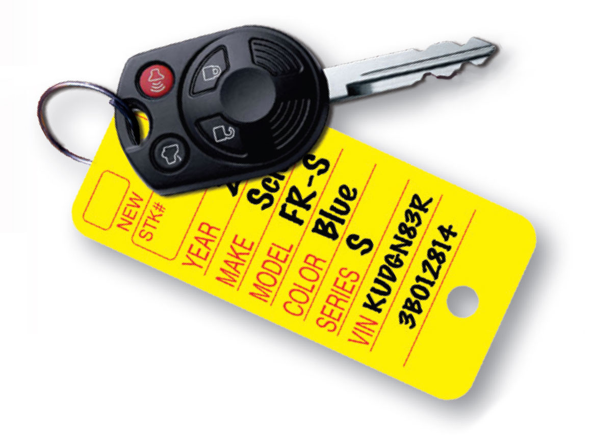 Poly Tag Rounded Corner Plastic Car Key Tags White Or Yellow 250 Per poly-tag-rounded-corner-plastic-car-key-tags-white-or-yellow-250-per