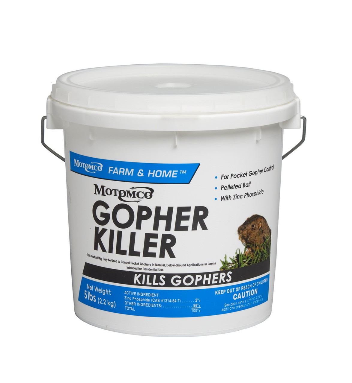 MOTOMCO Gopher Killer, Value Size, 5 lb. (in store pick up) - hearnestore