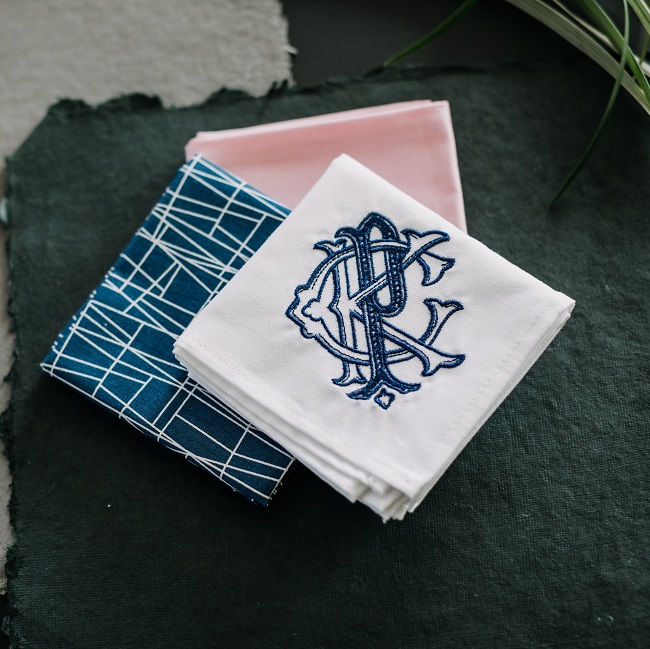 Monogrammed Handkerchiefs - the Handkerchief Shop