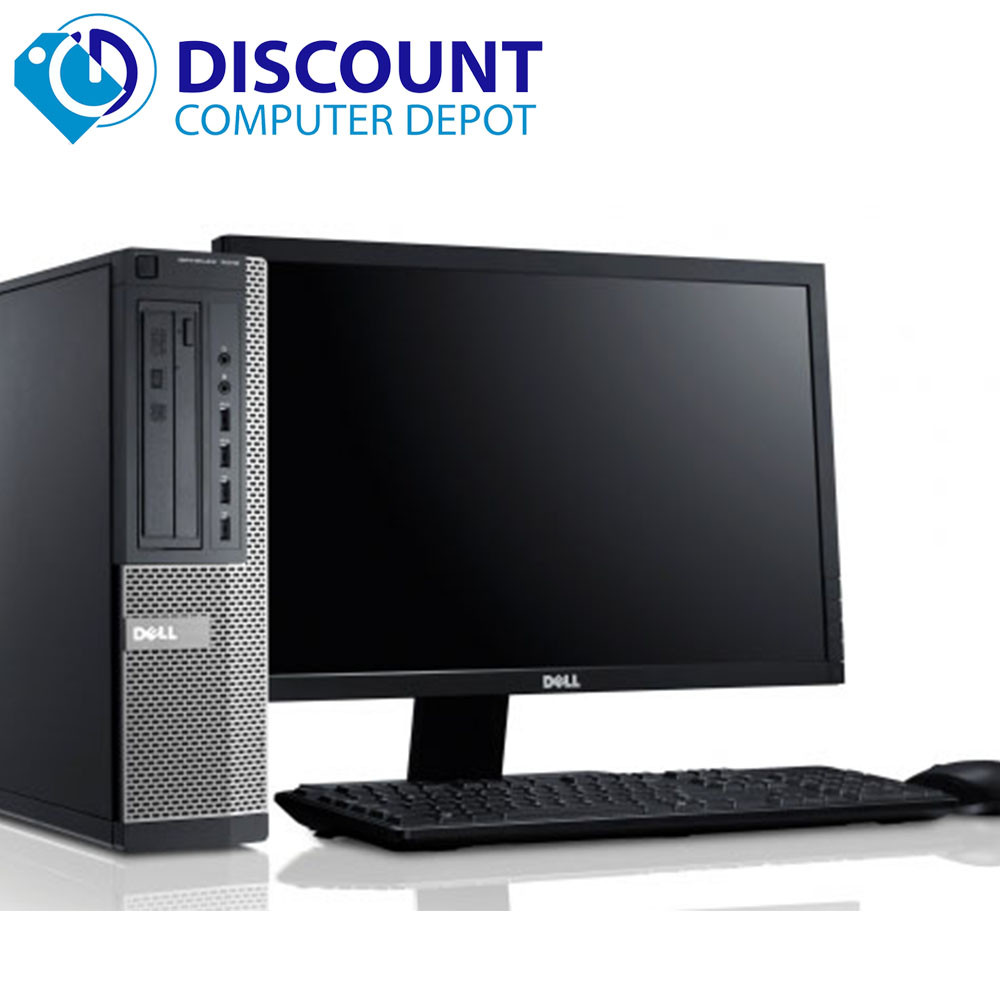Dell Optiplex 3010 Desktop Quad Core I5-3470 3.2GHz 4GB 500GB DVD-RW Windows 10 w/22" LCD Monitor