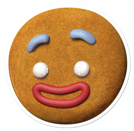 Gingy The Gingerbread Man Single Card Party Face Mask. In Stock Now ...