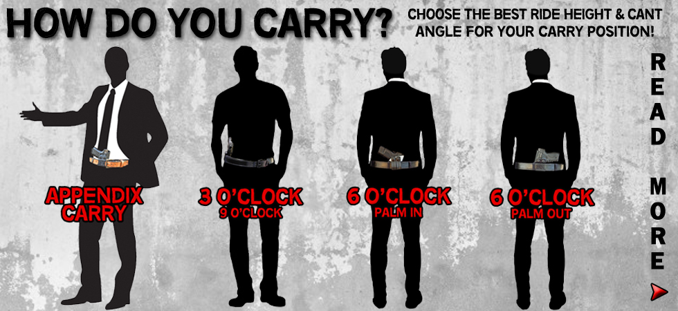 Preferred IWB Holster Ride Heights & Cant Angles - DARA HOLSTERS & GEAR