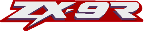 KAWASAKI ZX9R DECAL 235MM - Collideascope