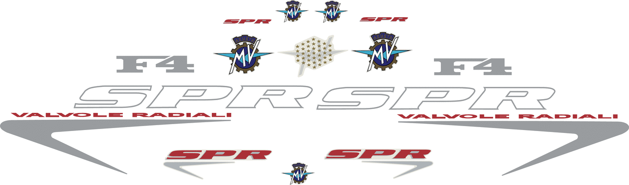 MV AGUSTA F4 750 SPR DECAL STICKER KIT - Collideascope
