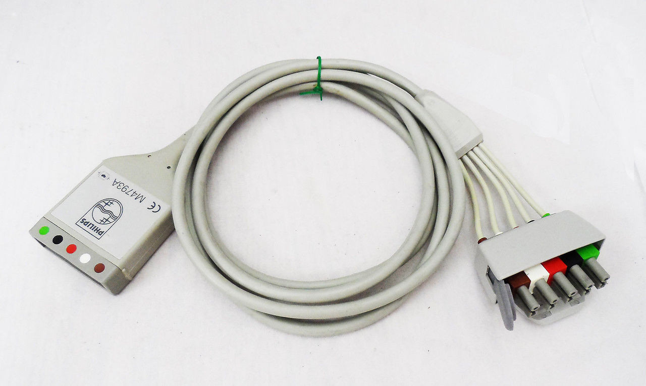 ECG Extender Trunk Cable, 5-lead AAMI Telemetry, TeleMon, Shielded ...