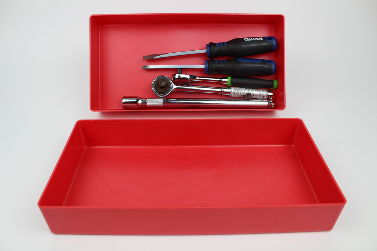 red plastic toolbox