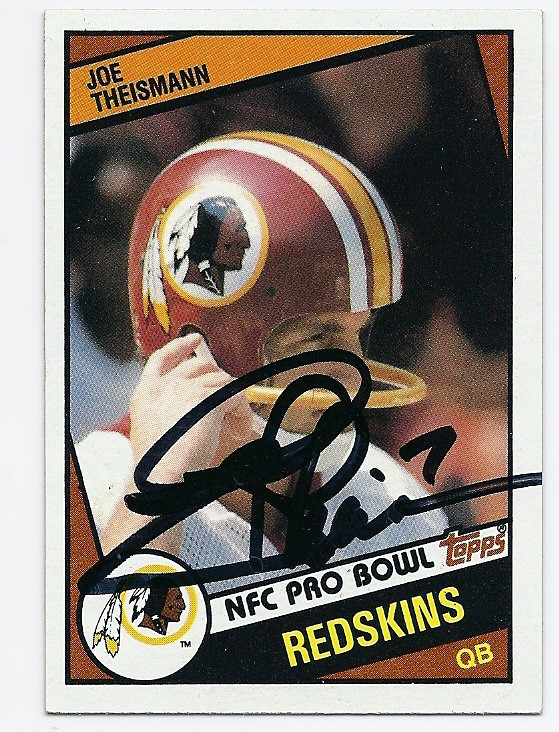Joe Theismann Signed Redskins 14 Lombardi Football