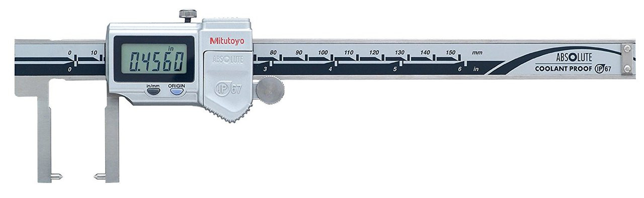 Mitutoyo Neck Caliper, Point Jaw Type, 6"/150mm - 573-752 - Penn Tool ...