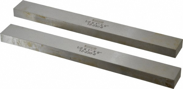 SPI Precision Steel Parallels, Matched Pair, 1/2" Thick x 9" Long, 1 ...