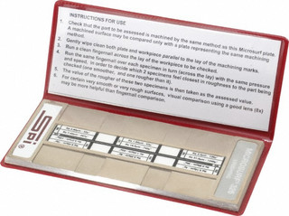SPI Micro Surface Finish Comparator Plates, Belt Sanding - 14-448-5 ...