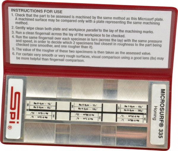 SPI Micro Surface Finish Comparator Plates, Honing - 14-450-1 - Penn ...