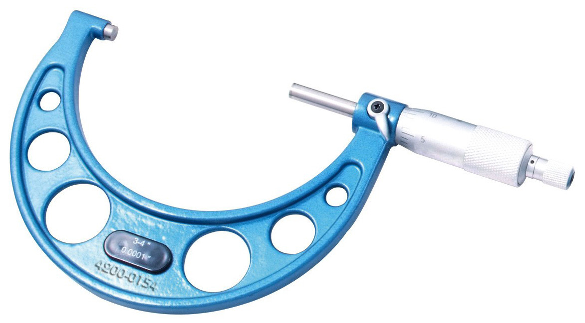 Precise Solid Metal Frame C-Type Outside Micrometer, 3-4" - 4200-154 ...