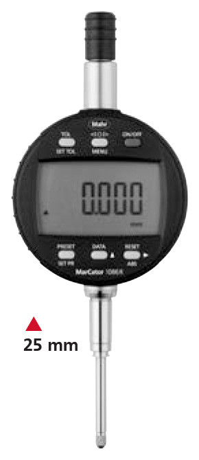 Mahr MarCator 1086 R Digital Indicator w/ Selectable Resolution, 25mm/1" - 4337621 - Penn Tool ...