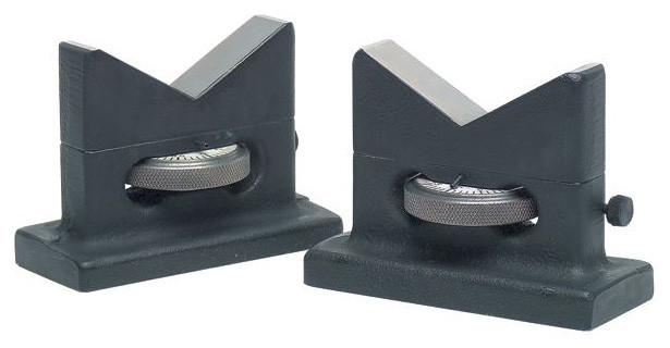 Precise Micro-Rise High Precision Adjustable "V" Block Set, 2 piece Set ...