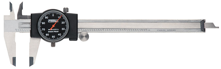 Fowler 6" Black Face Swiss Style Dial Caliper - 52-008-004 - Penn Tool ...