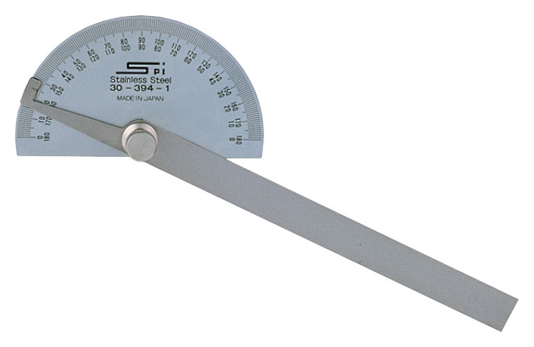 SPI Protractor with Half-Round Protractor Head - 30-394-1 - Penn Tool ...
