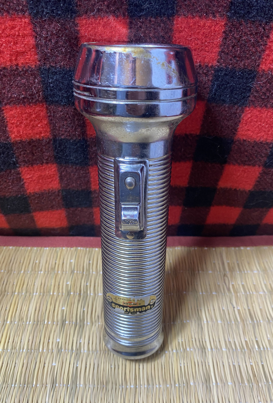 Vintage Rayovac Sportsman Premium Grade Metal Flashlight Made in USA ...