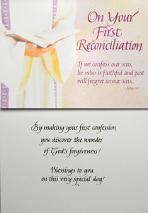 On Your First Reconciliation Greeting Card - Our Daily Bread Catholic Gifts