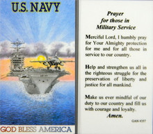Prayer for Those in Military Service U S Navy Laminated Holy Card - Our ...
