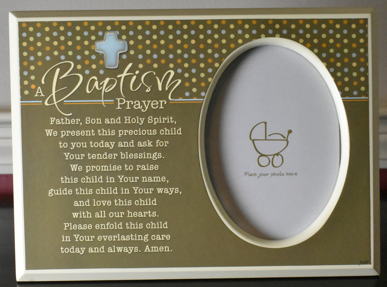 Baptism Prayer Photo Frame - Our Daily Bread Catholic Gifts