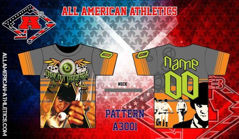 A3 Custom Uniform Design Option 1 - All American Athletics