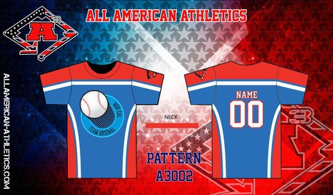 A3 Custom Uniform Design Option 2 - All American Athletics