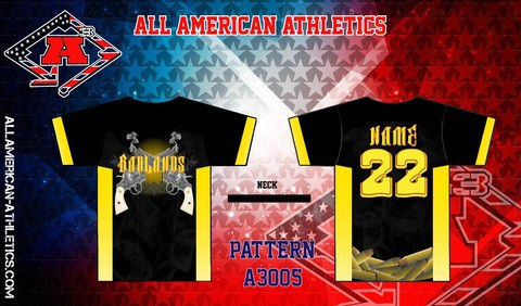 A3 Custom Uniform Design Option 5 - All American Athletics