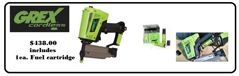 Grex Tools Distributor | Grex Nailer/Brads/Staplers | Cordless Fuel ...