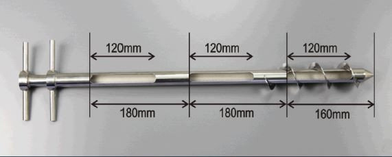 powder sampler, powder trier, sample thief