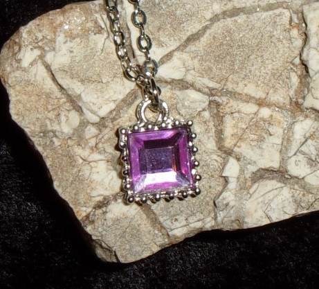 Pink Crystal Pendant with CLEOPATRA DJINN - Mystic Morning Treasures