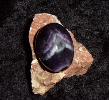 Large Amethyst Stone with NORSE TIGER - Mystic Morning Treasures